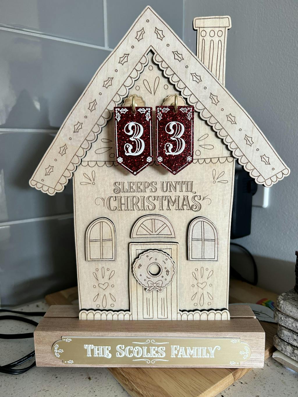 Gingerbread House Christmas Countdown – North Pole Post Co