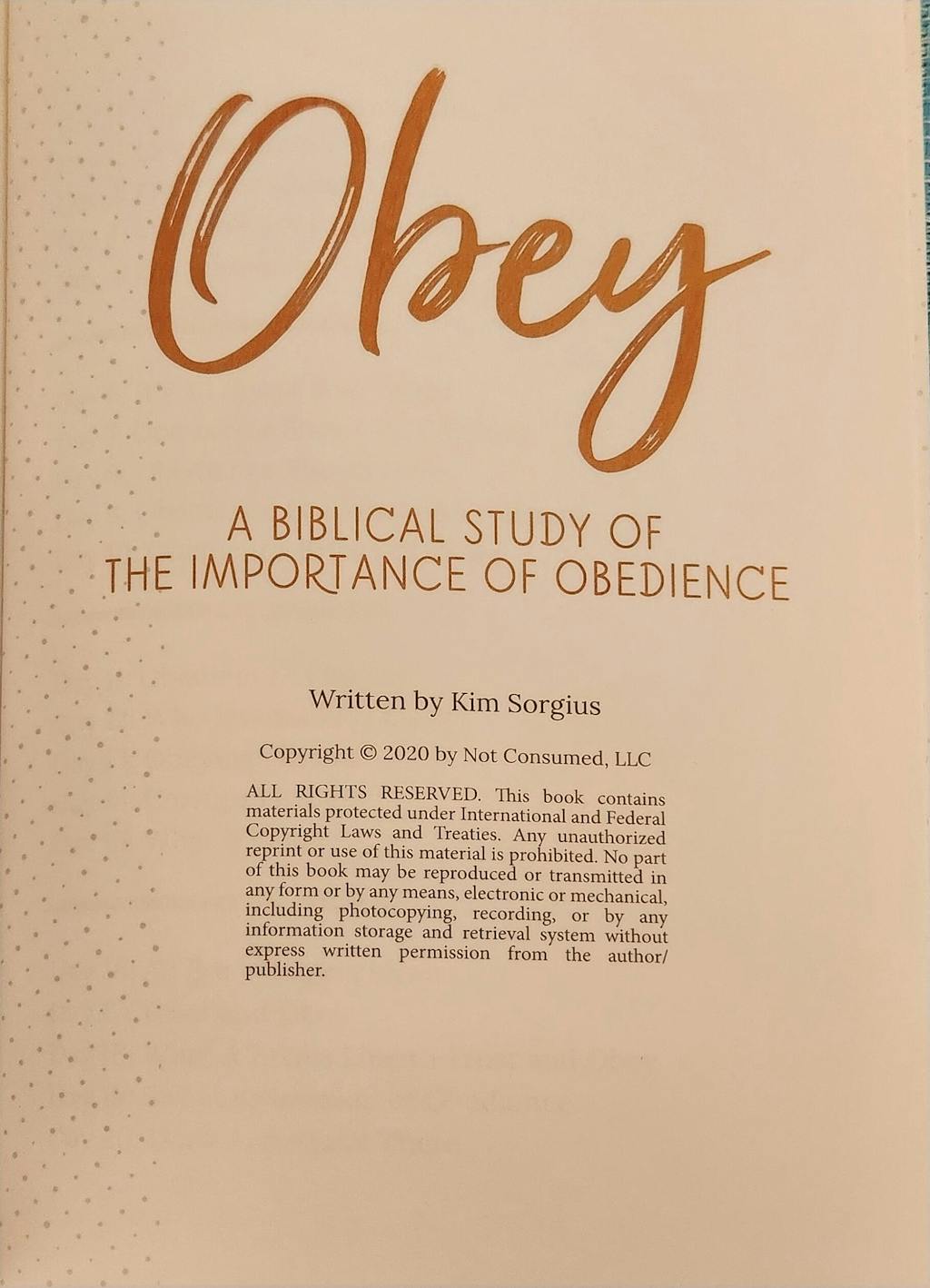 Obedience Bible Study for Kids and Teens