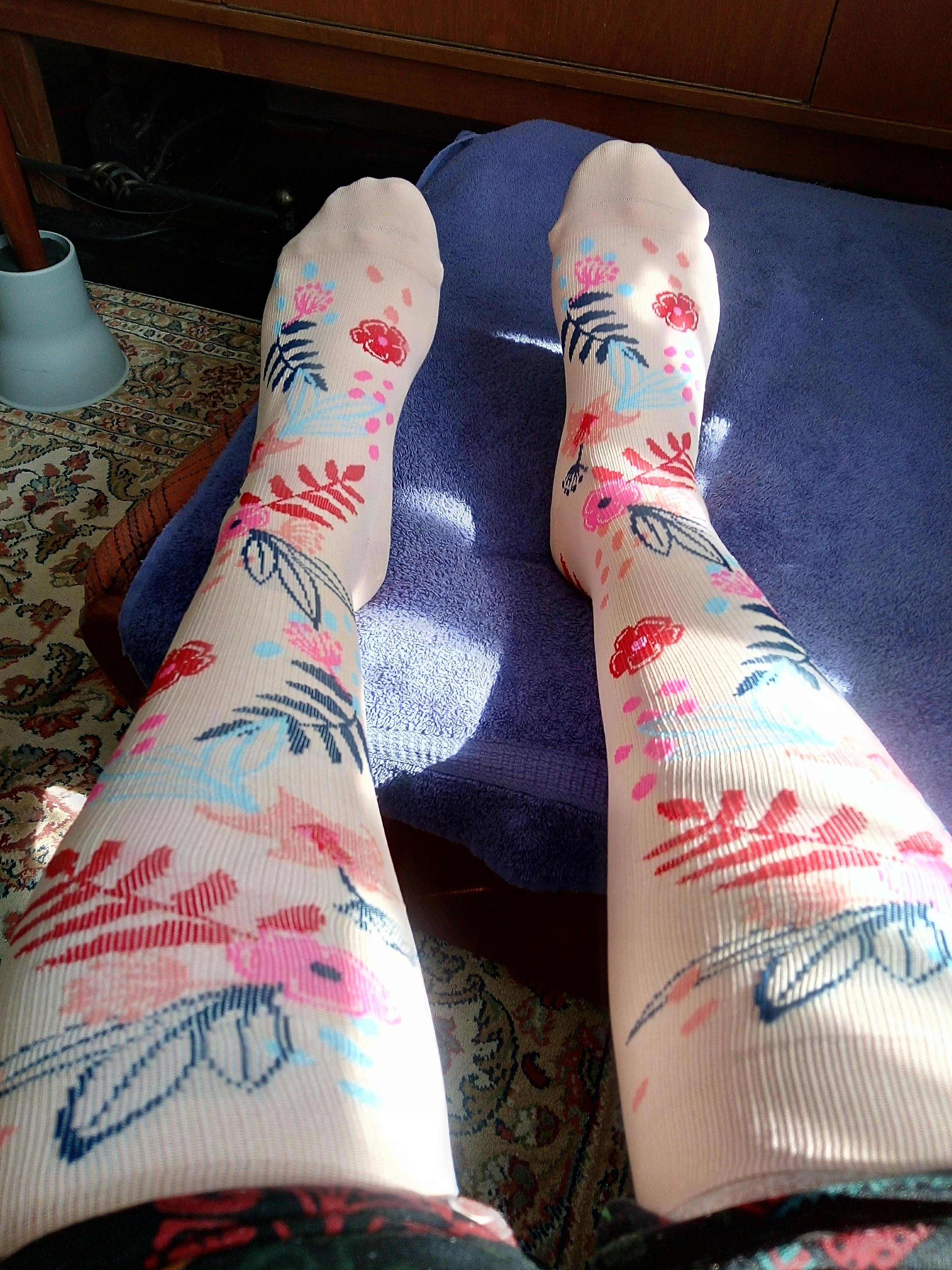 Floral Compression Socks - Not Your Grandma's