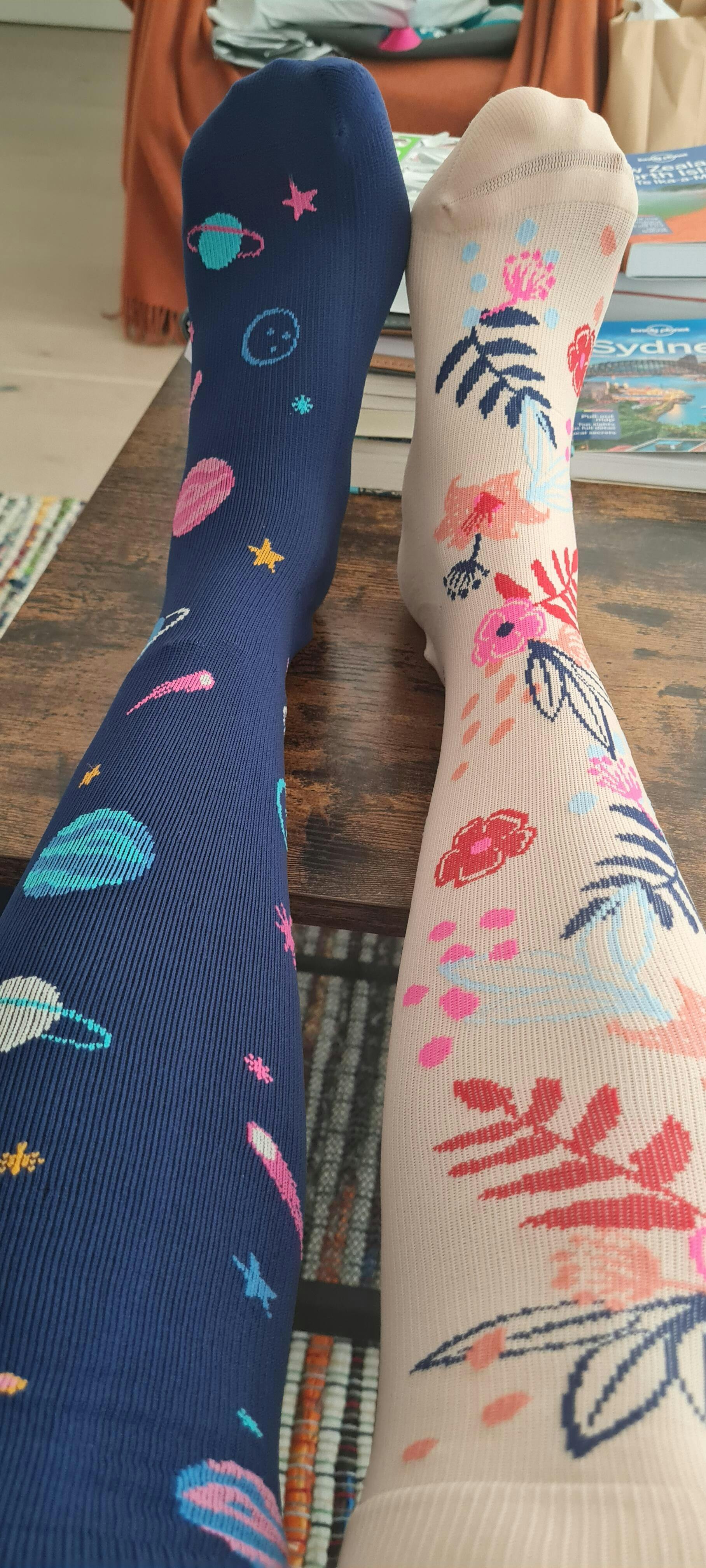 Floral Compression Socks - Not Your Grandma's