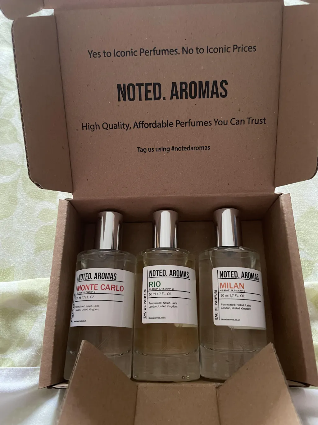 50ml x3 Perfume Bundle – Noted Aromas