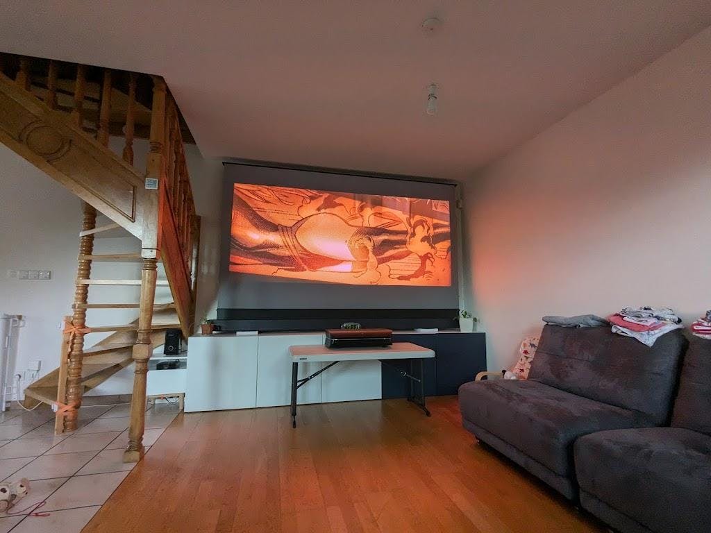 NothingProjector Motorized Floor Rising 120 inch ALR Screen For Ultra ...