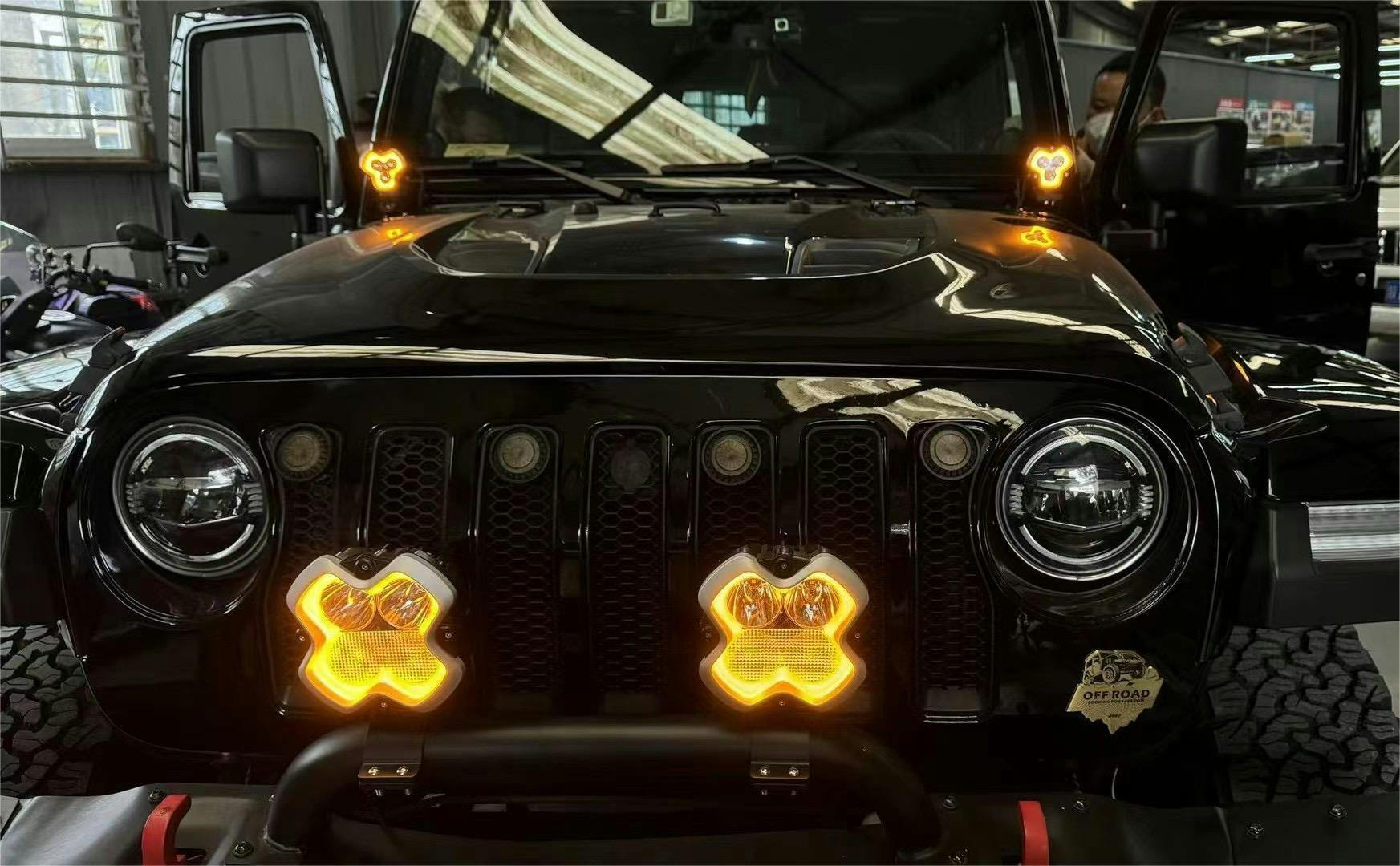 NOVSIGHT HALO Series 6‘‘ LED Pods with DRL 60W Spot beam and Mix Beam ...