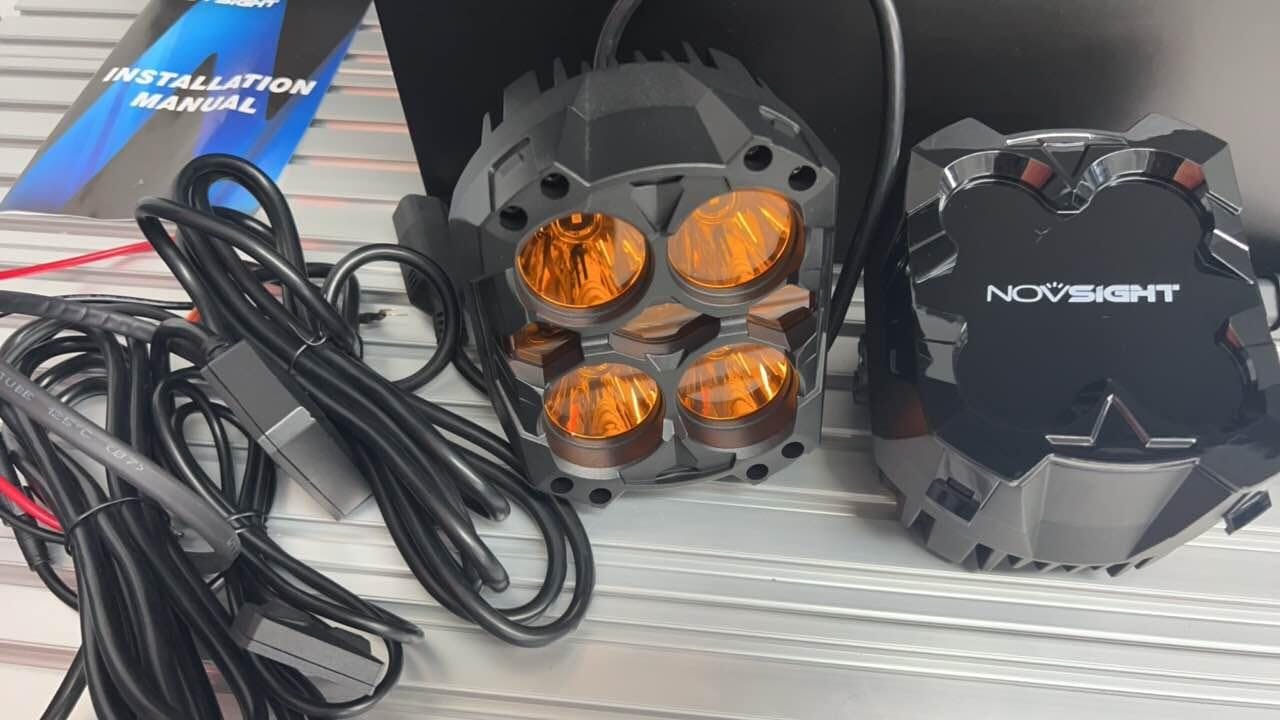 Cyber | 6-inch LED Pod Lights Amber Light Warrior Black