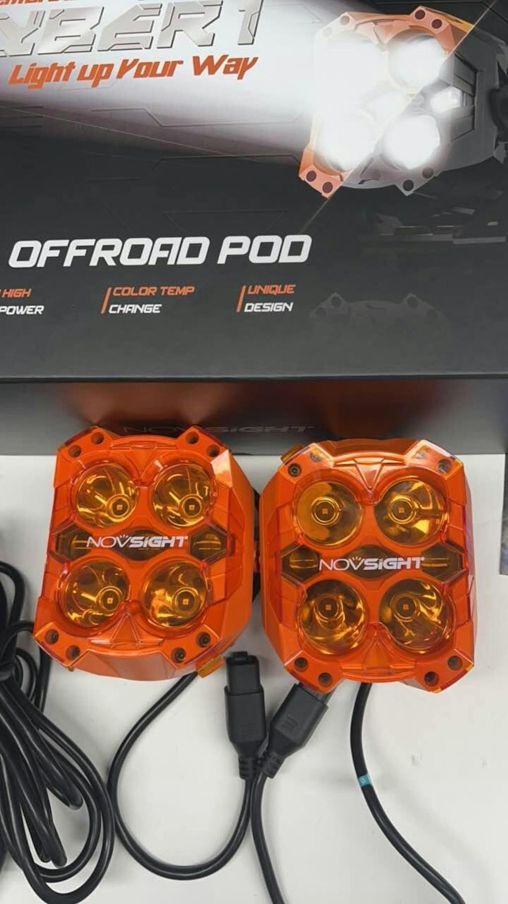 Cyber | 6-inch LED Pod Lights Cyber Orange