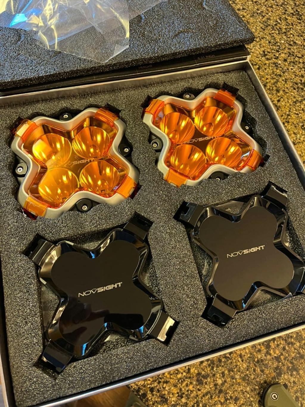 NOVSIGHT HALO Series 6‘‘ LED Pods with DRL 60W Spot beam and Mix Beam ...