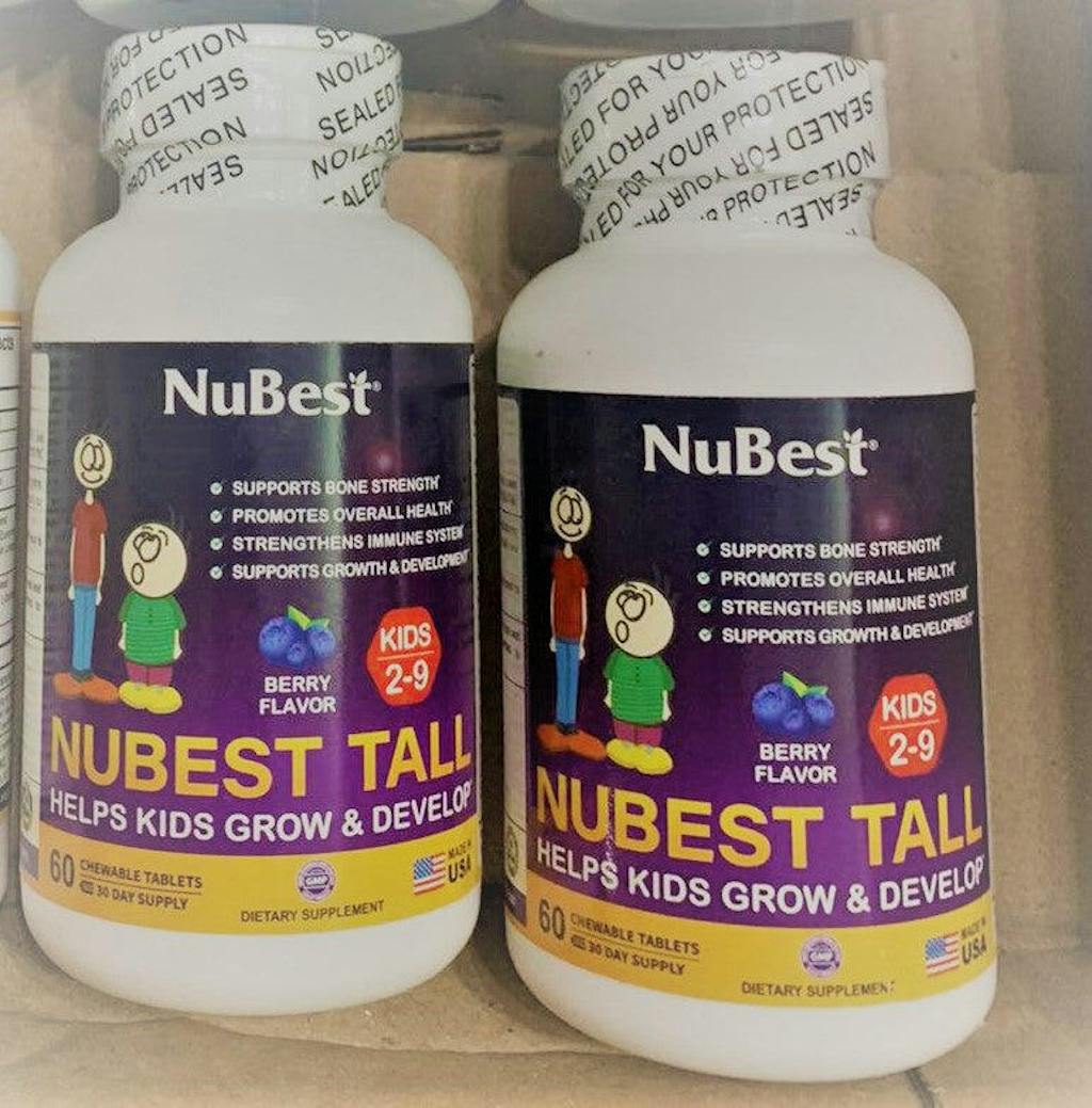 NuBest Tall Kids, Multivitamins For Kids Ages 2-9, Berry Flavor, 90 ...