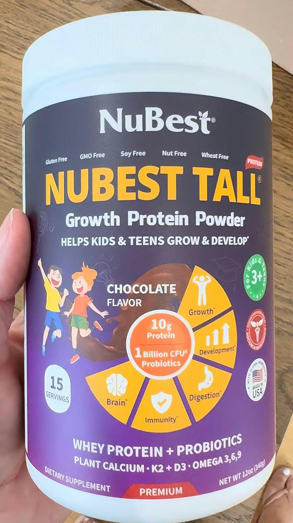 NuBest Tall Protein for Growth and Development, Kids and Teens 3+, Cho