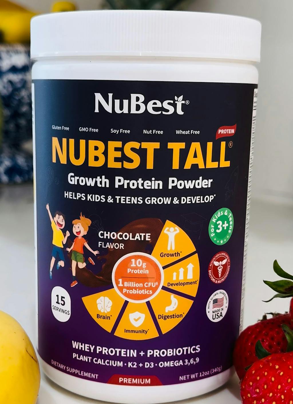 NuBest Tall Protein for Growth and Development, Kids and Teens 3+, Cho