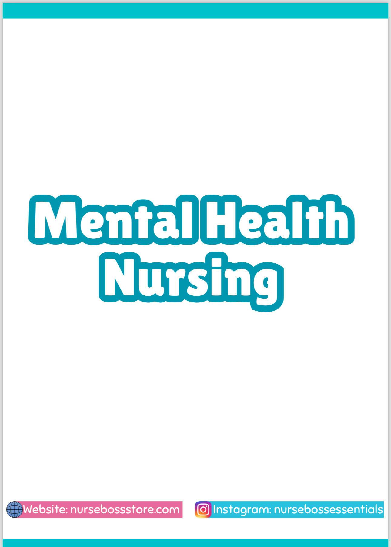 NURSING MEGA BUNDLE-GET ALL NOTES(Digital-PDF Files) – nursebossstore