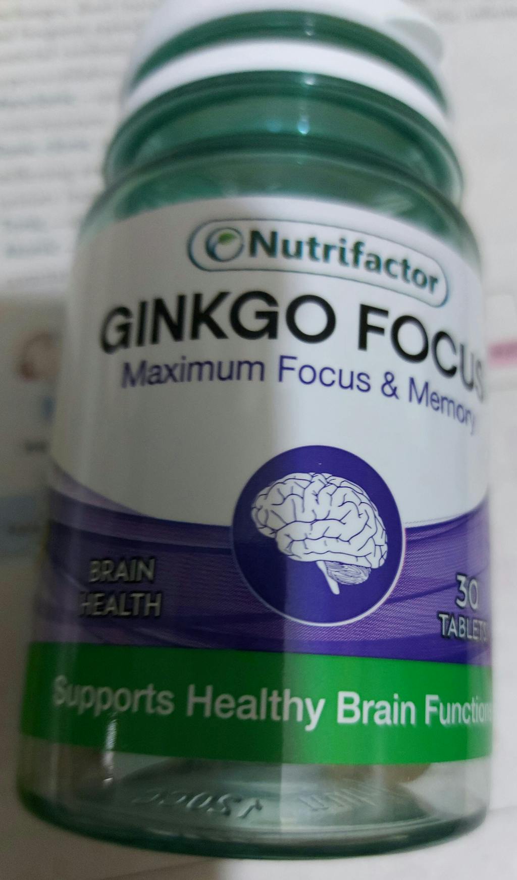 Nutrifactor | Ginkgo Focus helps improve Brain Function