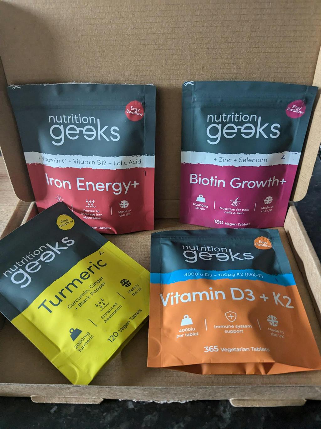 Vitamin D3 4000iu + K2 - Nutrition Geeks