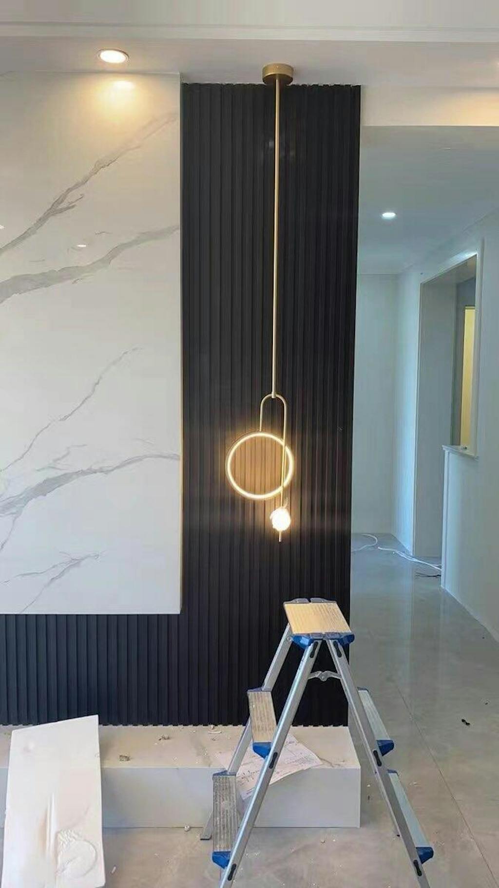 Modern Gold Ring Pendant Light - NYRALONDON