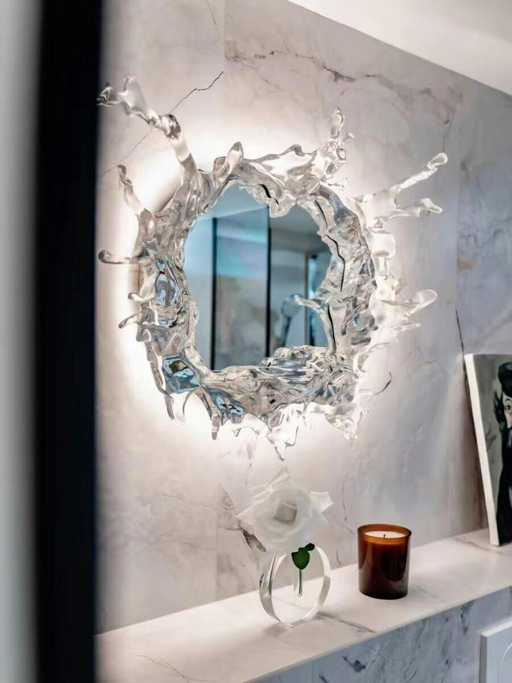 Water Splash LED Mirror | NYRALONDON - NYRALONDON