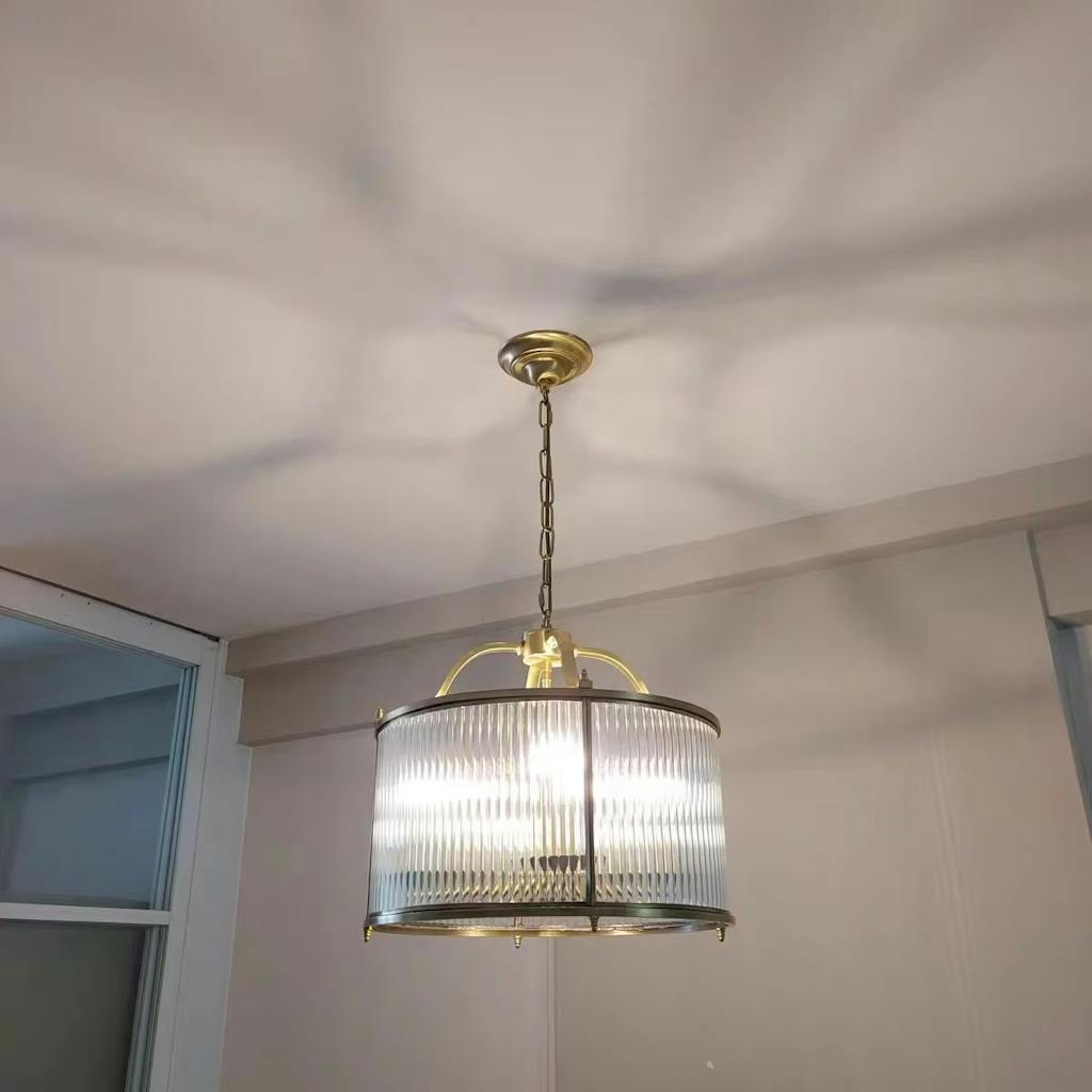 Grayson Golden Glass Chandelier | Nyralondon - NYRALONDON