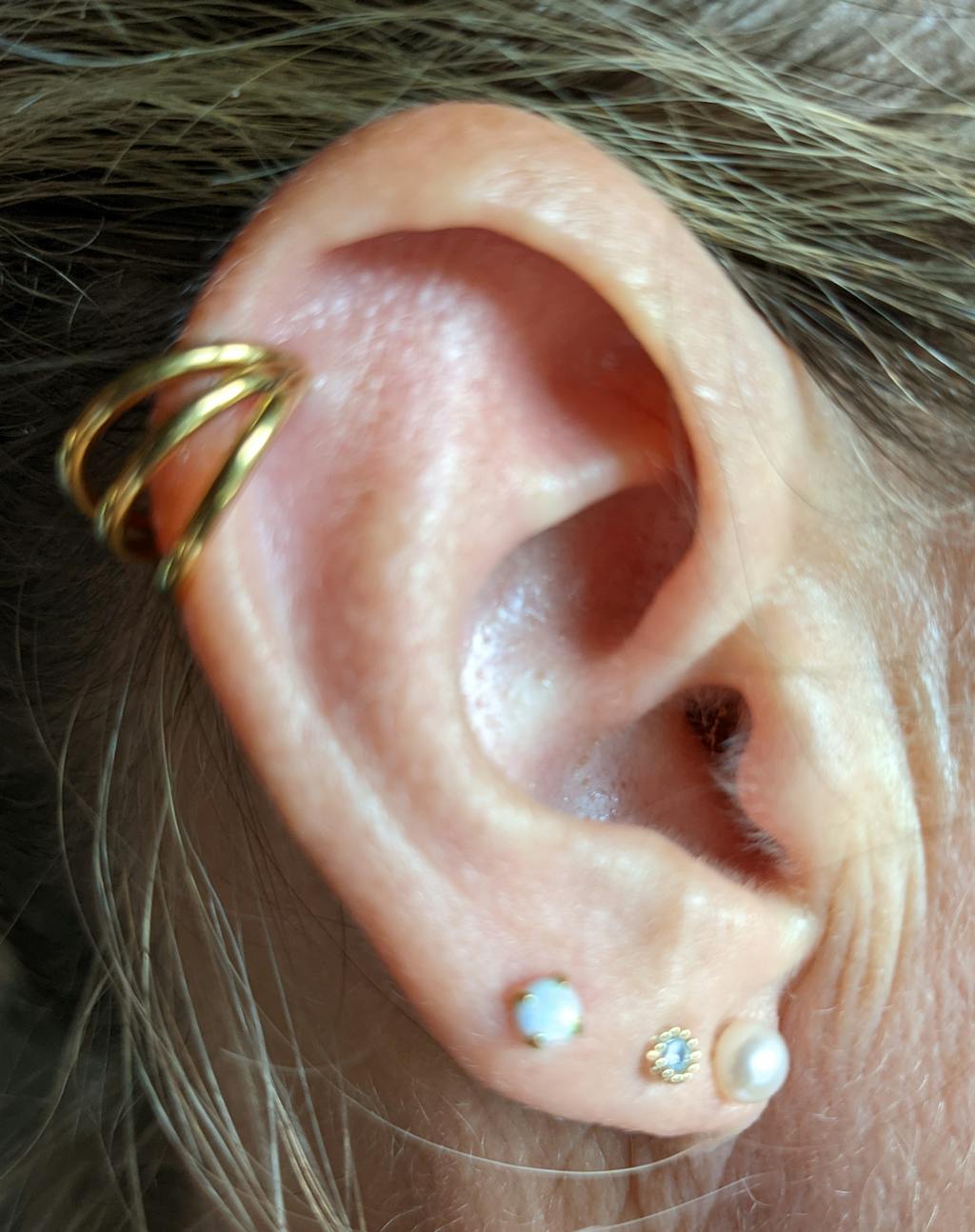 Ring Alrakis - Titanium Pascua - Piercing de obsidiana Piercing