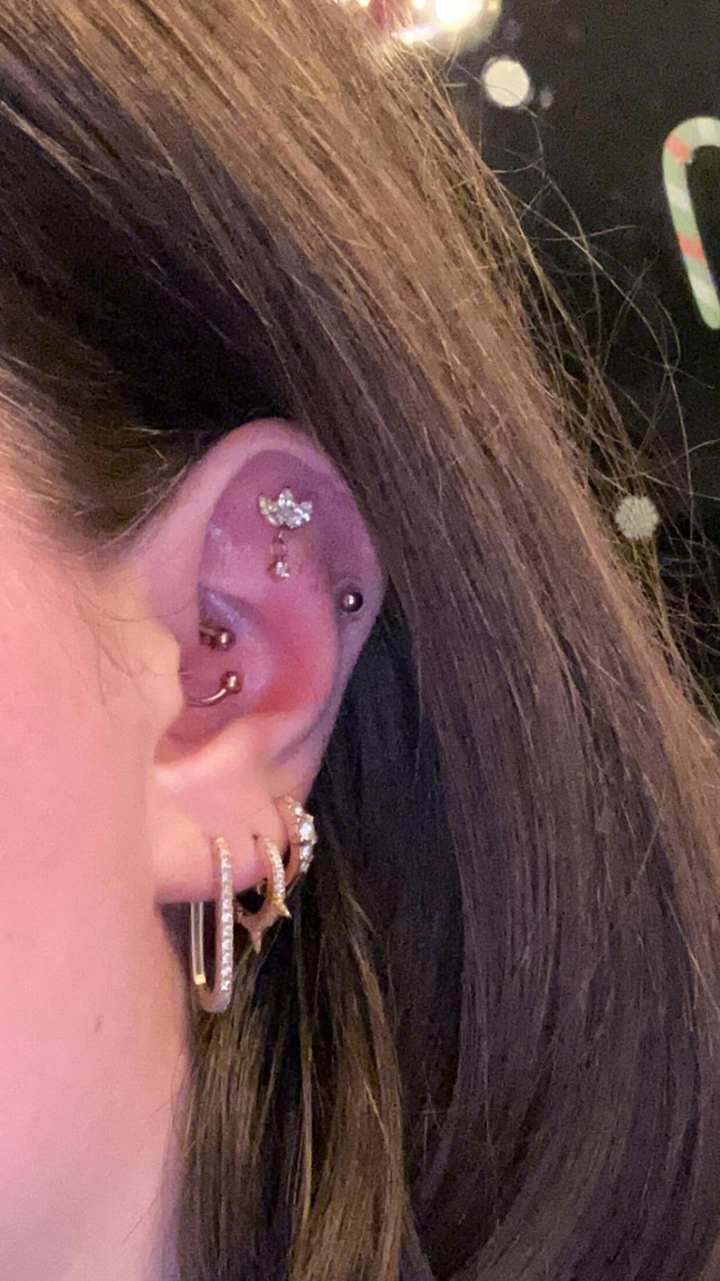 ISIDA - Bijou de Piercing Titane - Helix, lobe | Obsidian Piercing