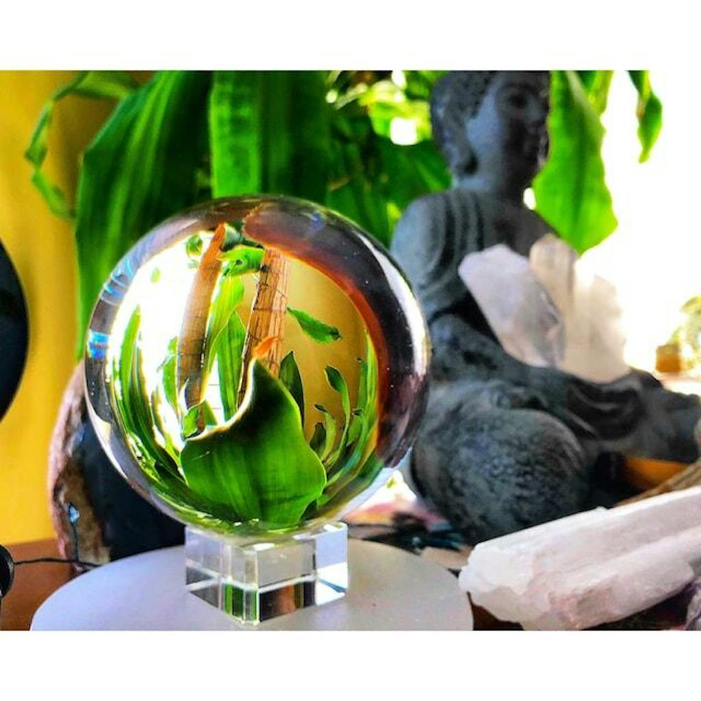 110mm Extra Large Crystal Ball, Clear Crystal Fortune Telling Ball, 4.3 ...