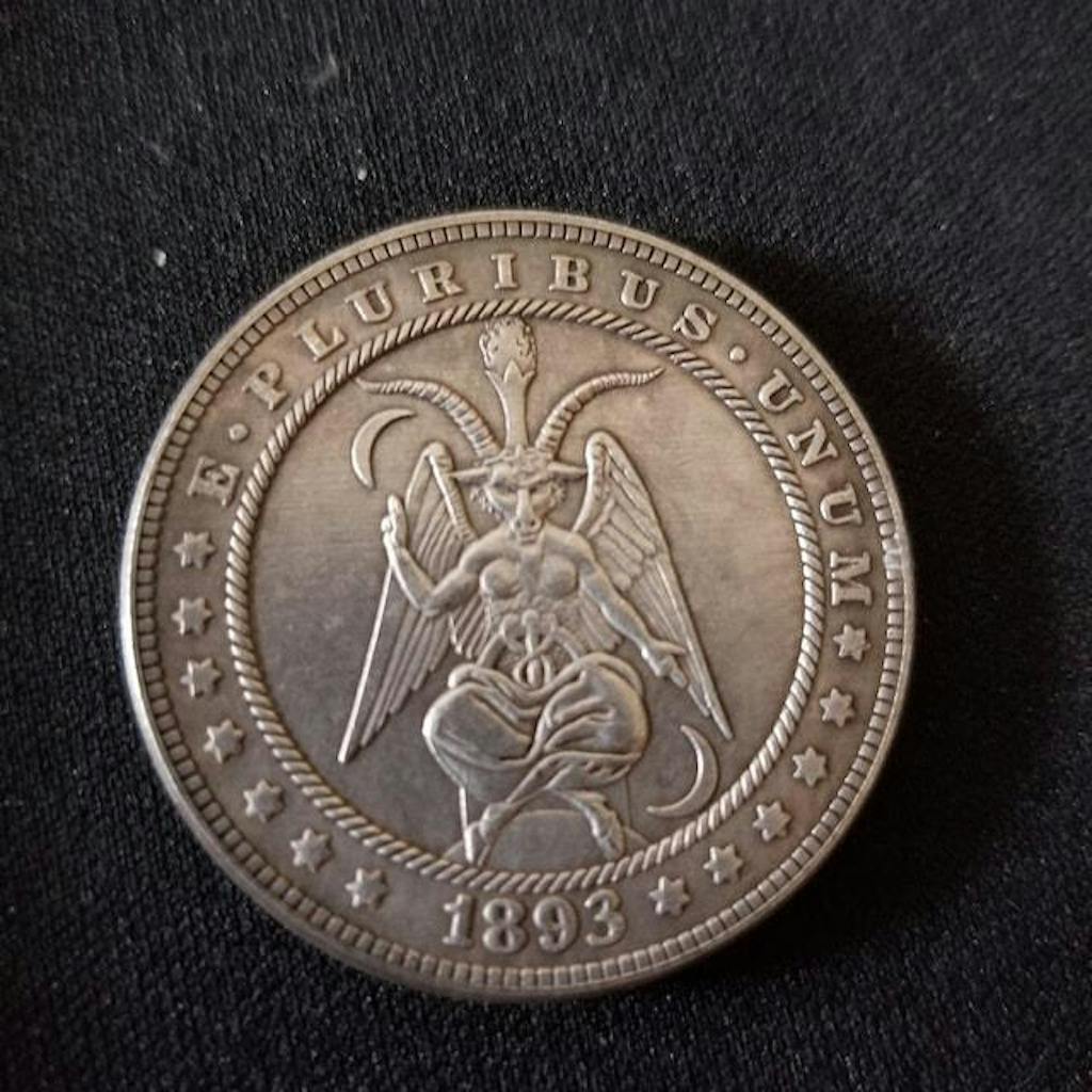 X2 Baphomet Coin, Satanic Coin, Occult Items - Oddities For Sale has unique