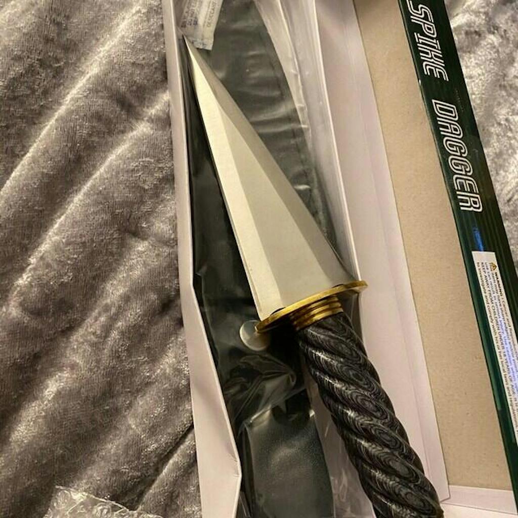 Black Spiral Athame, Large Altar Dagger, Occult Knives - Oddities For ...