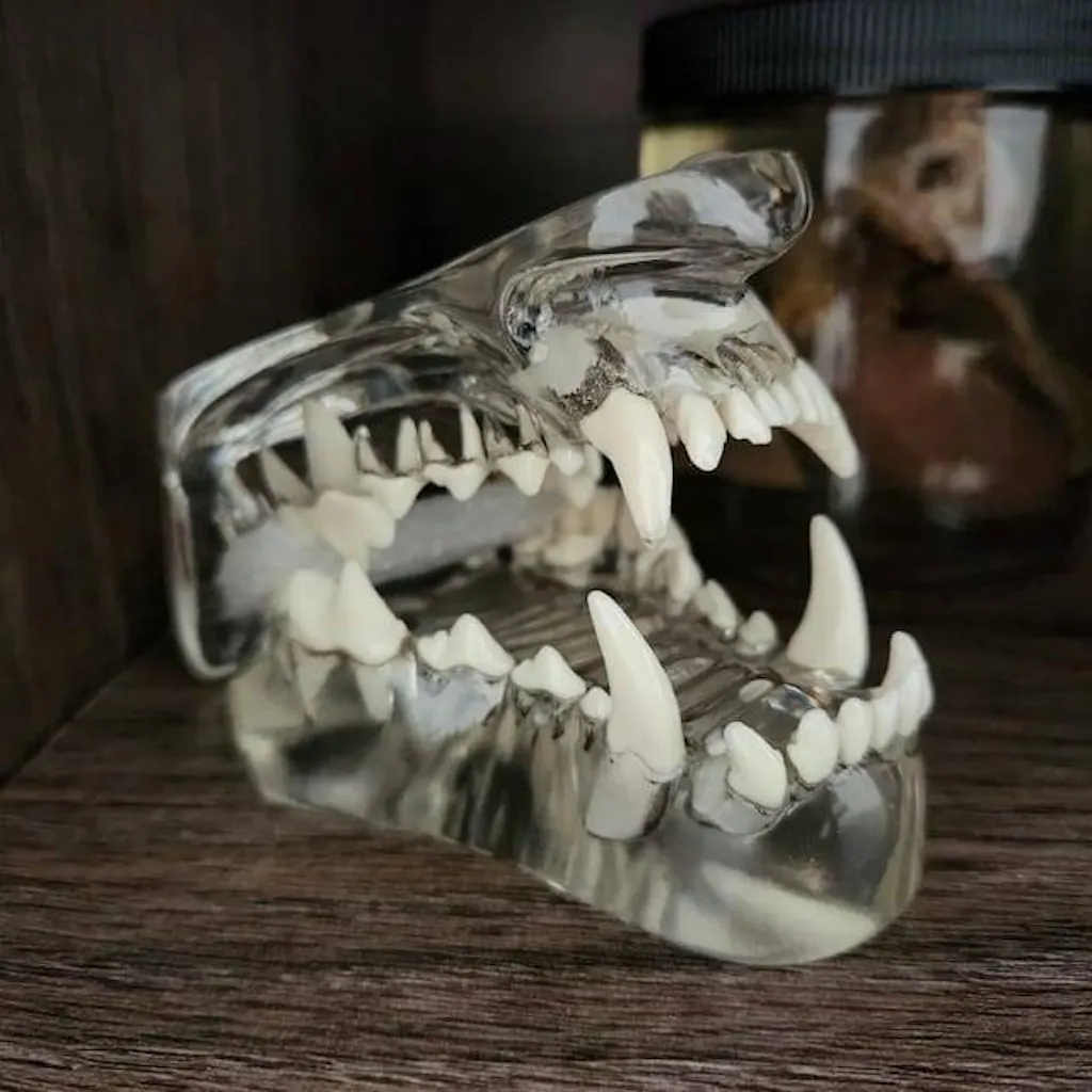Clear Dog Teeth, Anatomical Dog Dental Model - Oddities For Sale has unique