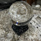 110mm Extra Large Crystal Ball, Clear Crystal Fortune Telling Ball, 4.3 ...