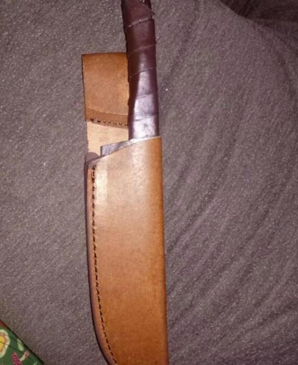 Hand-forged Viking Raven Knife