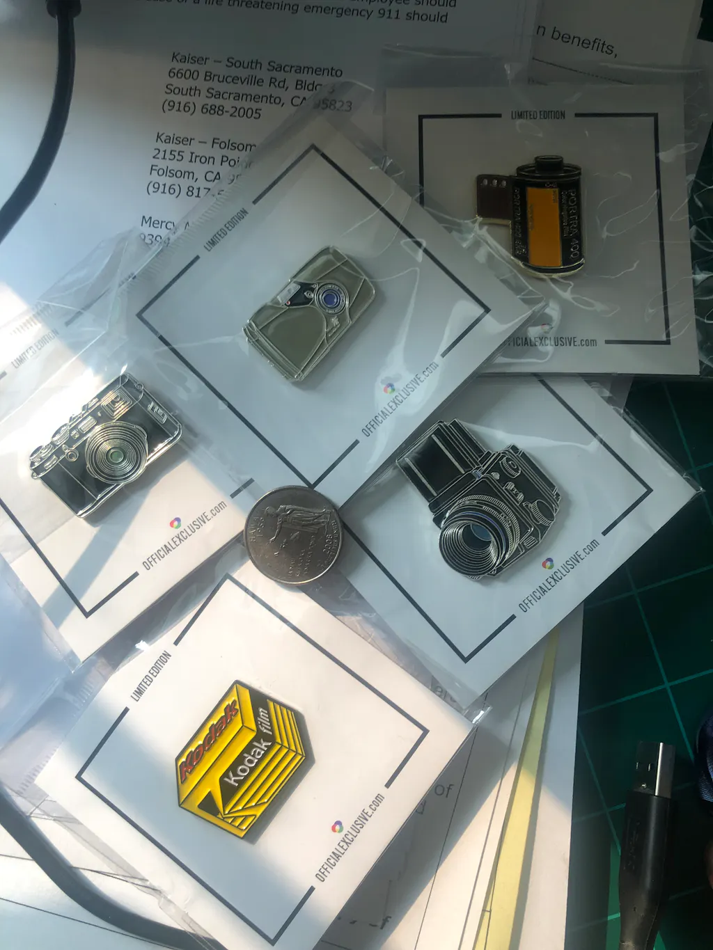 Camera Enamel Pins - Official Exclusive
