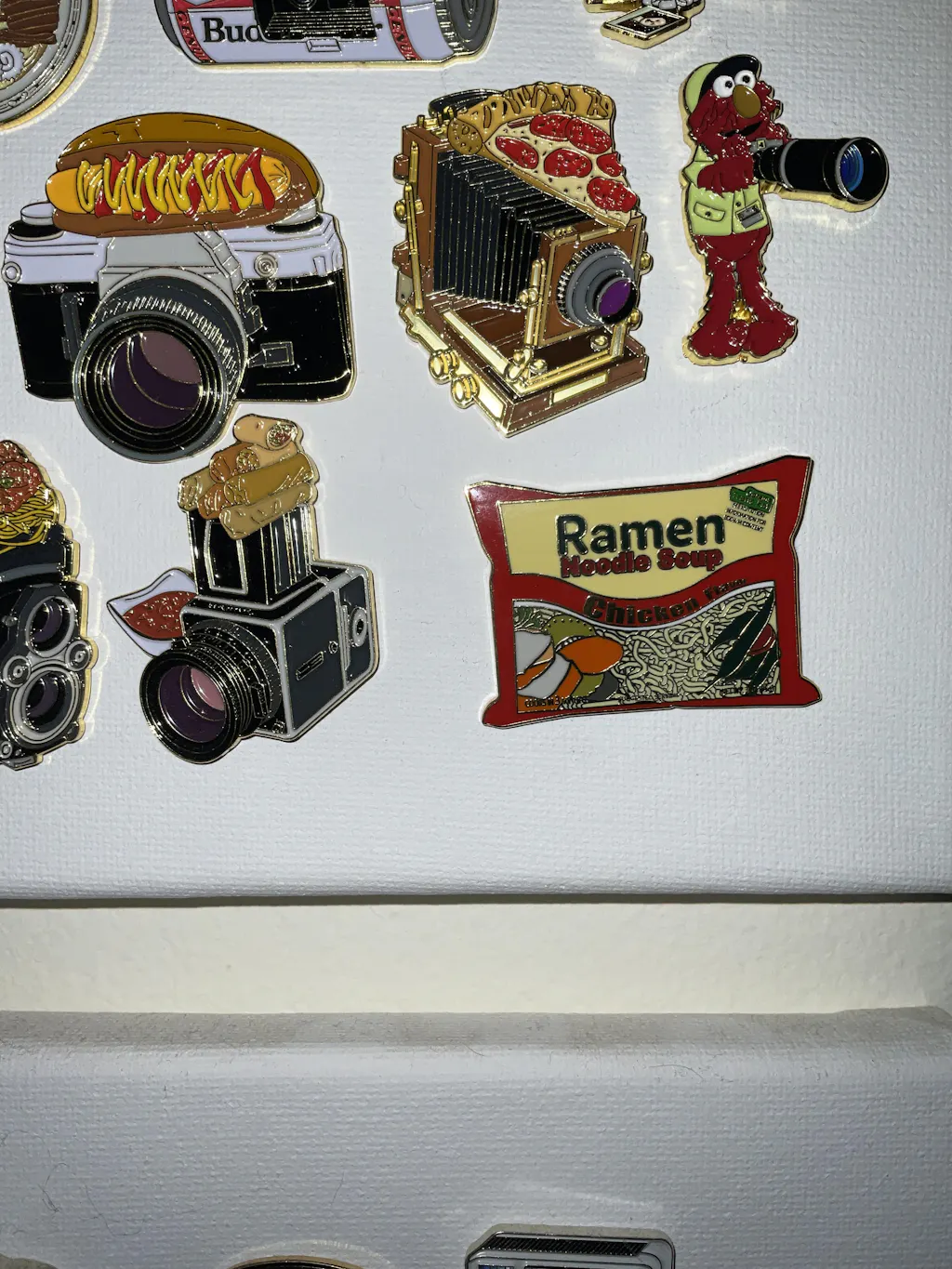 Ramen Noodle Packet Chicken Gold Plated Enamel Pin – Official Exclusive