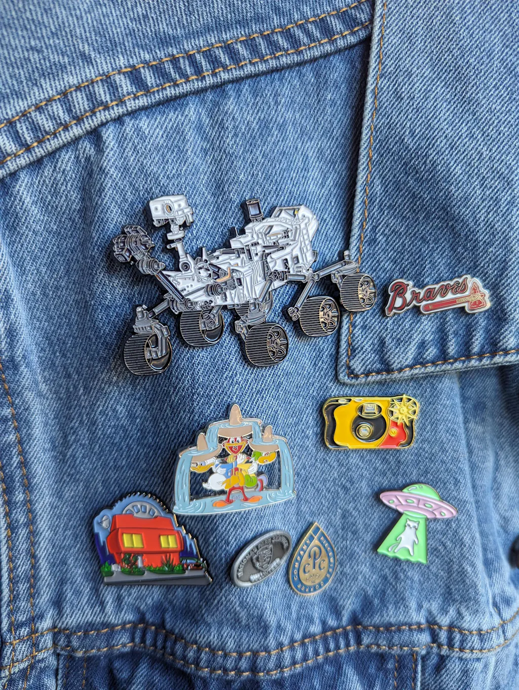 Mars Rover Enamel Pin Lapel Brooch - NASA Space Lovers Aerospace Gift ...