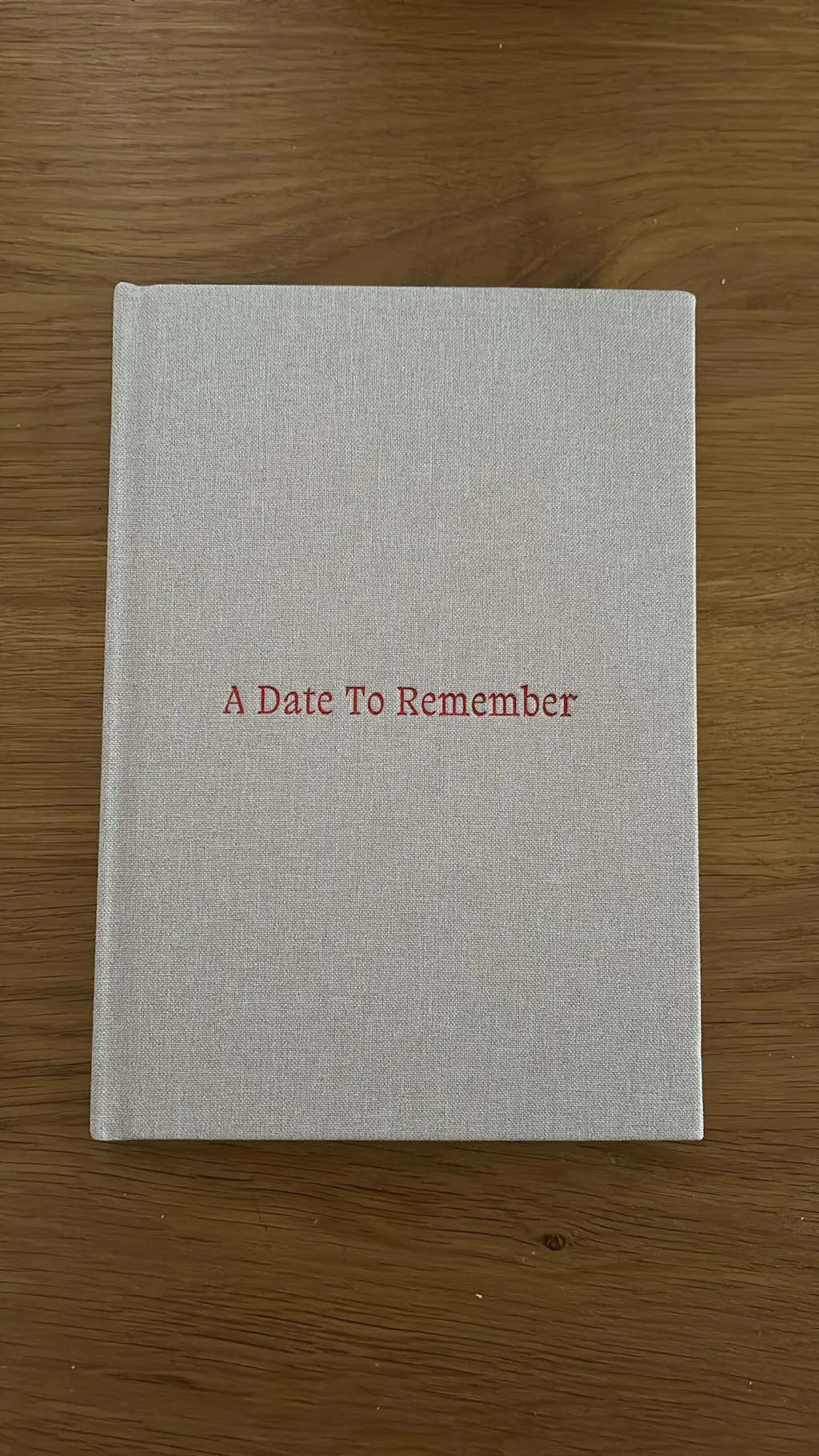A Date To Remember Keepsake Journal – Officially Homesick