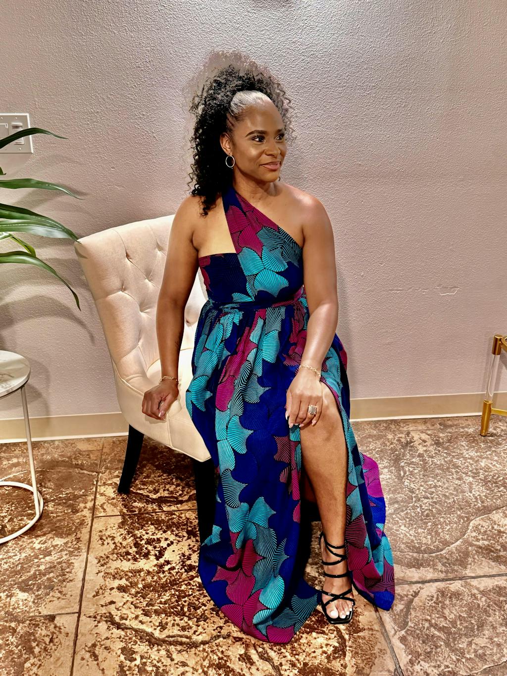 ZURI African print Maxi Infinity dress