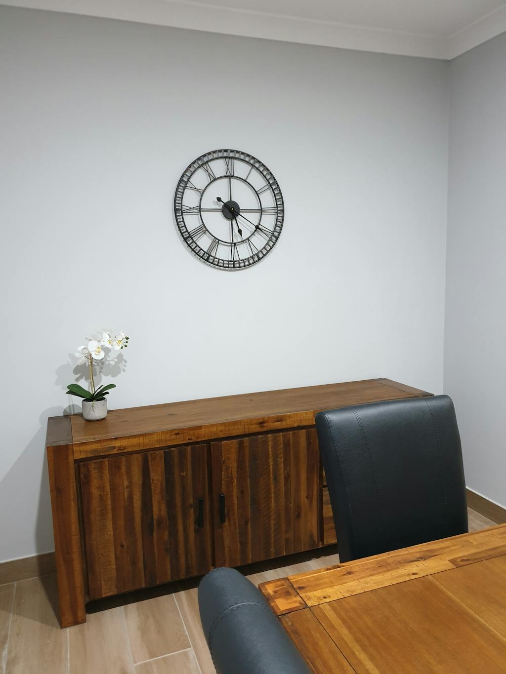 Buy Hampton Wrought Iron Metal Black and Bronze Wall Clock 60cm - Oh Clocks