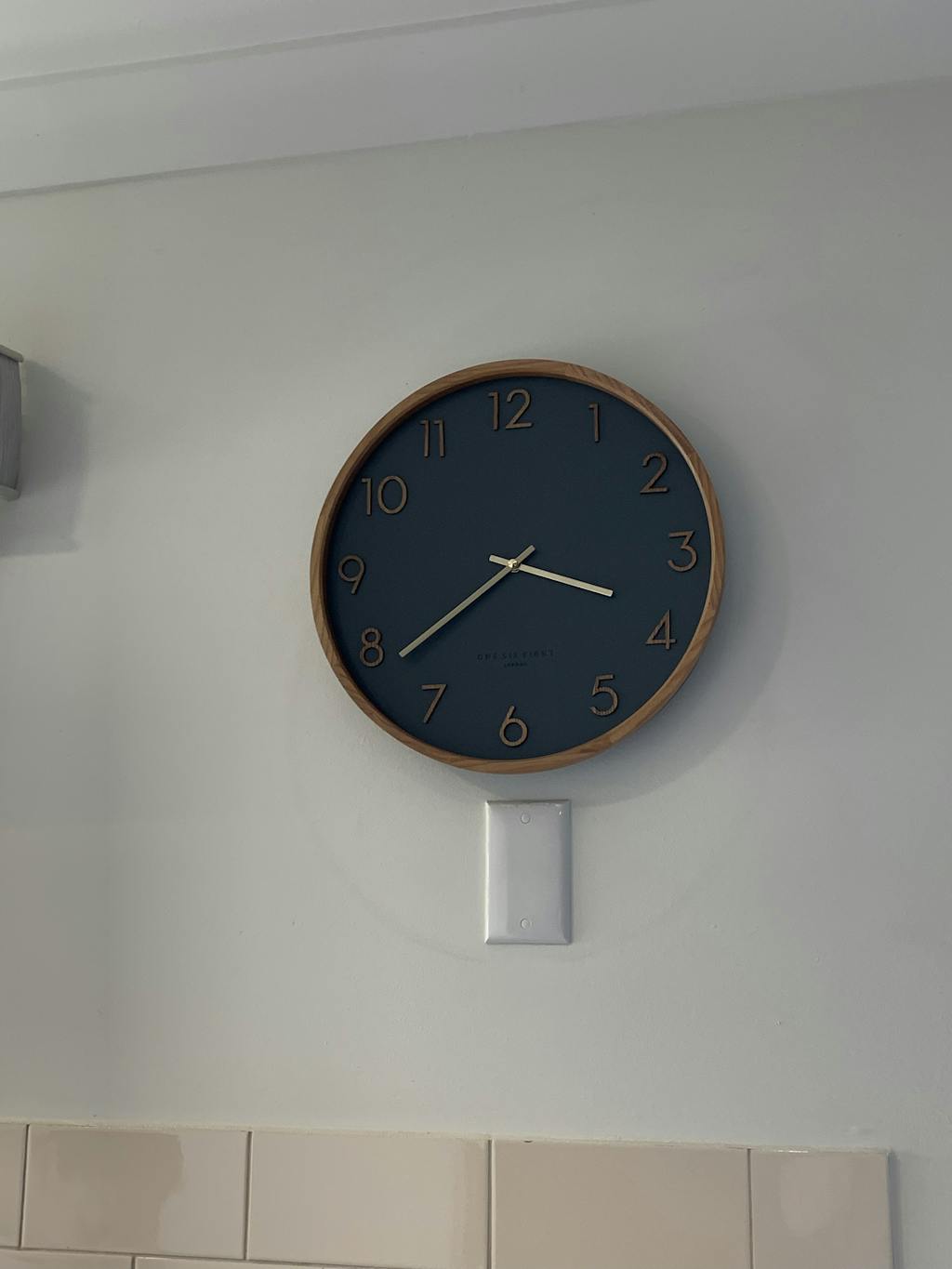 Buy One Six Eight London Scarlett Wall Clock Charcoal 35cm – Oh Clocks