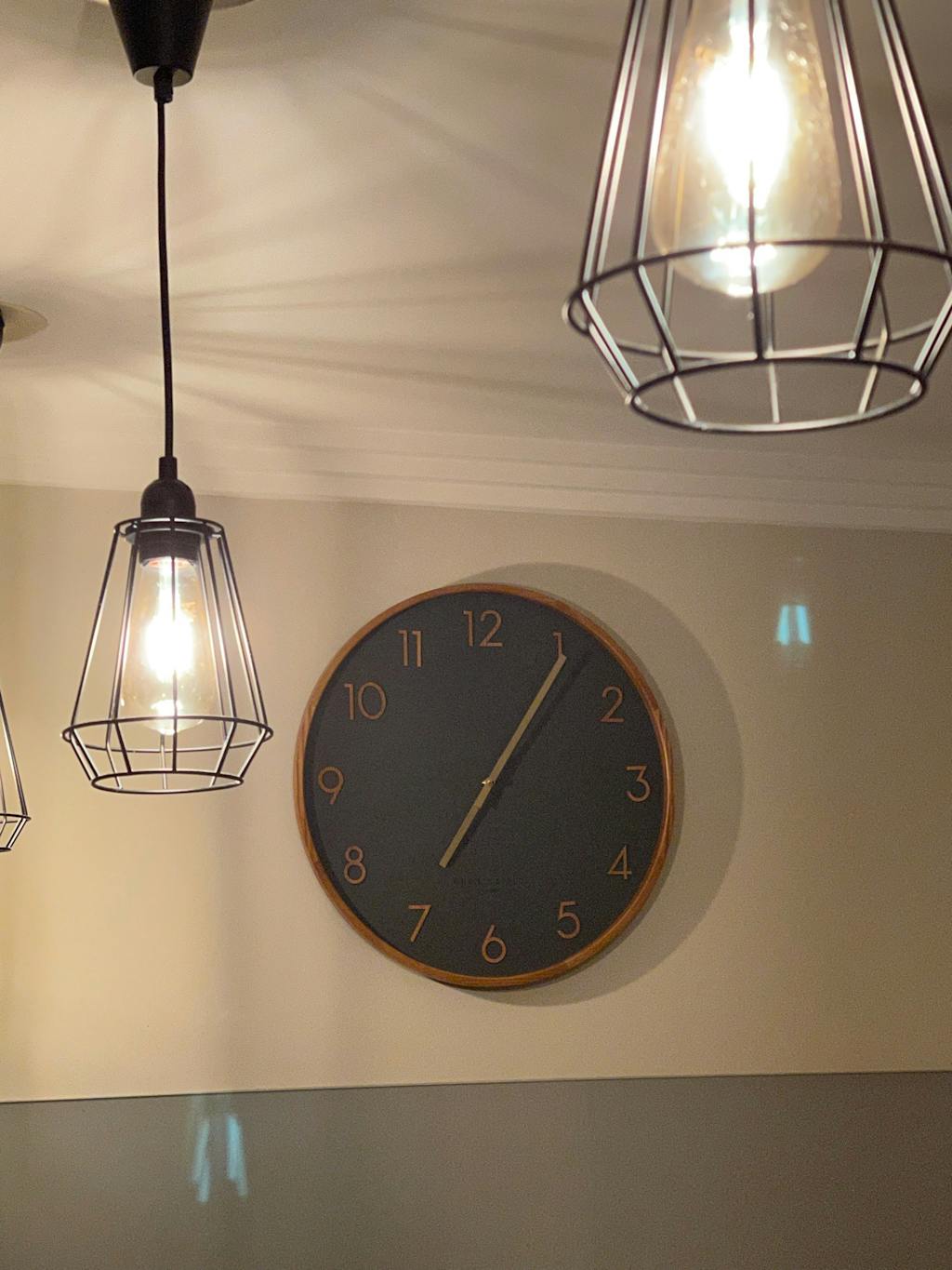 Buy One Six Eight London Scarlett Wall Clock Charcoal 50cm – Oh Clocks