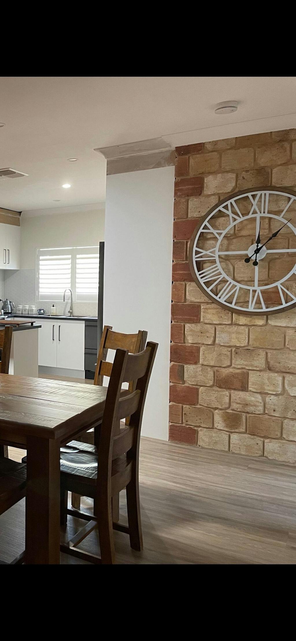 Buy XXL Hamptons Crackle Finish Floating Wall Clock 93cm Online – Oh Clocks