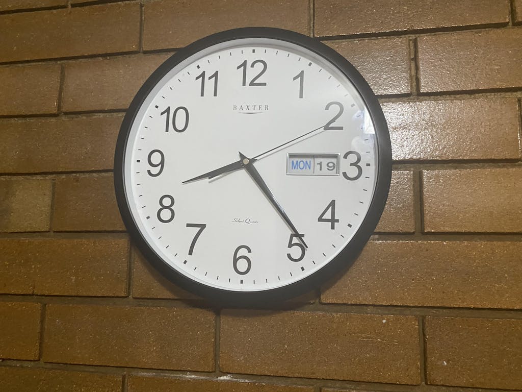 Buy Baxter Elise Day Date Wall Clock Black 32cm Online – Oh Clocks