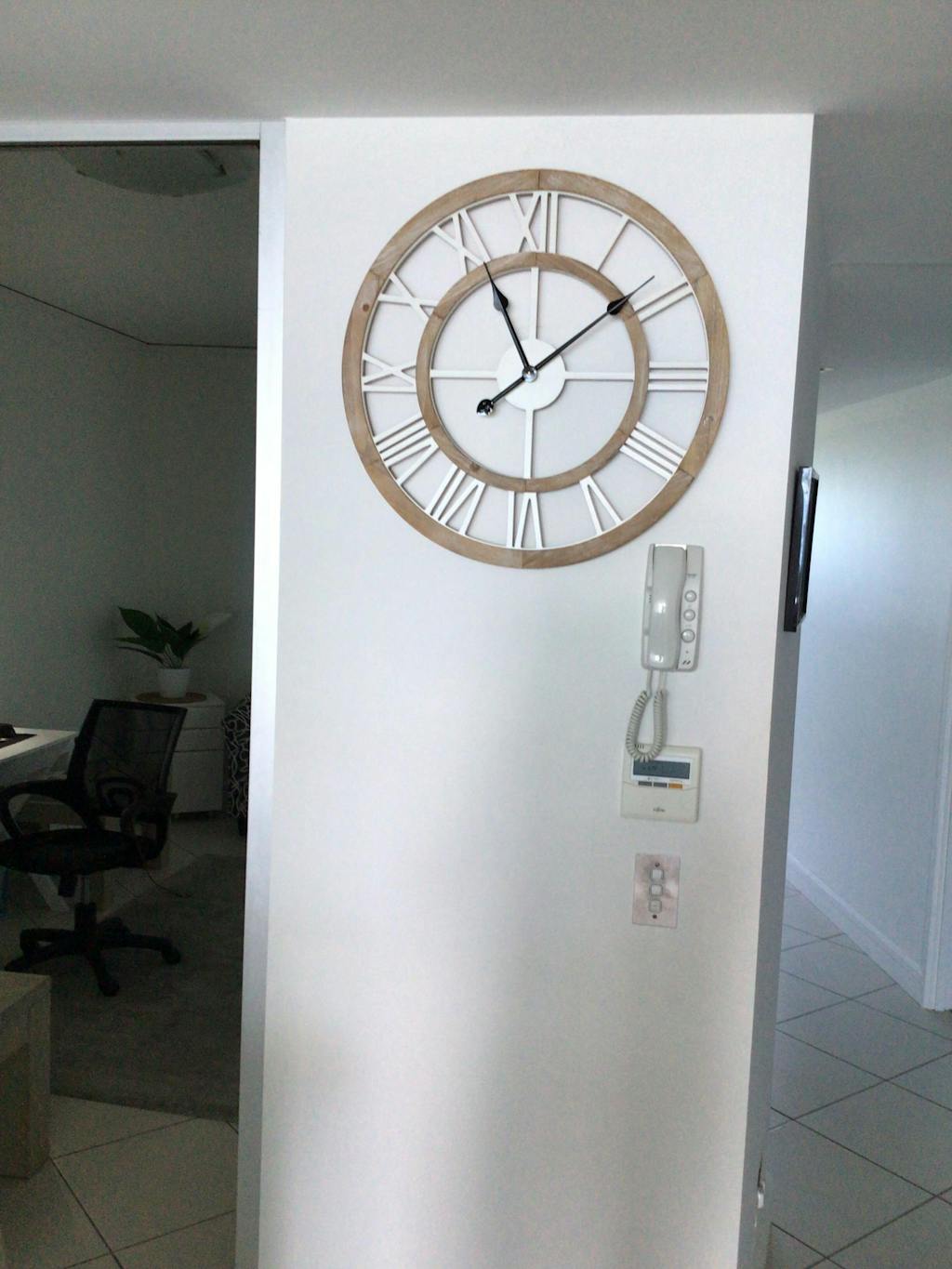 Buy Hamptons Double Frame Floating Wall Clock 60cm Online – Oh Clocks