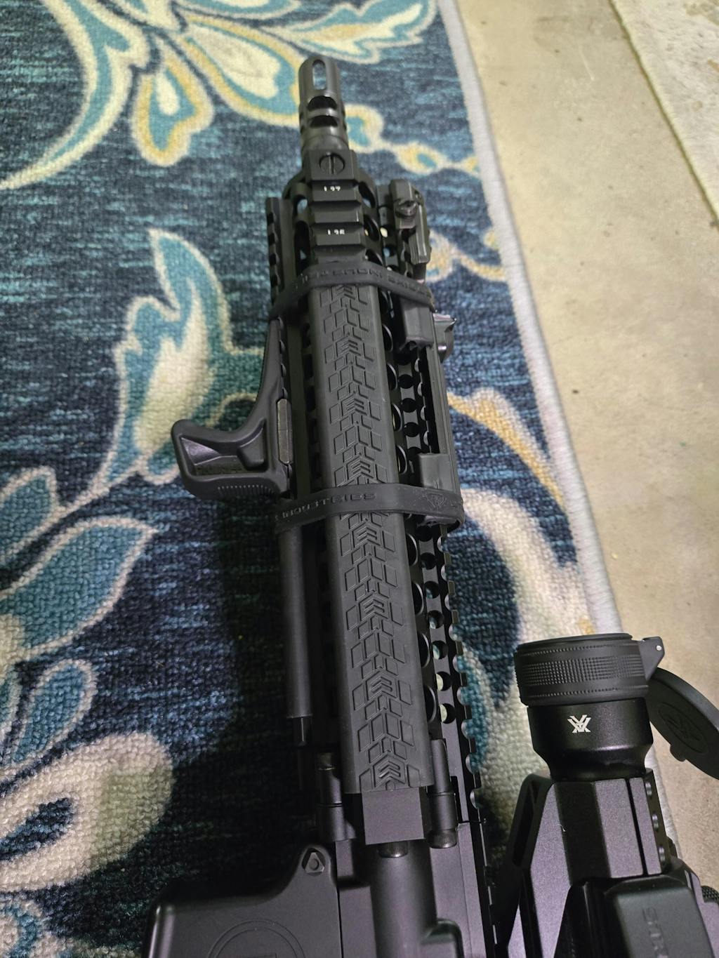 MK18 Handguard Free Float Quad Rail Two-pieces Design AR15 - Black, Co ...