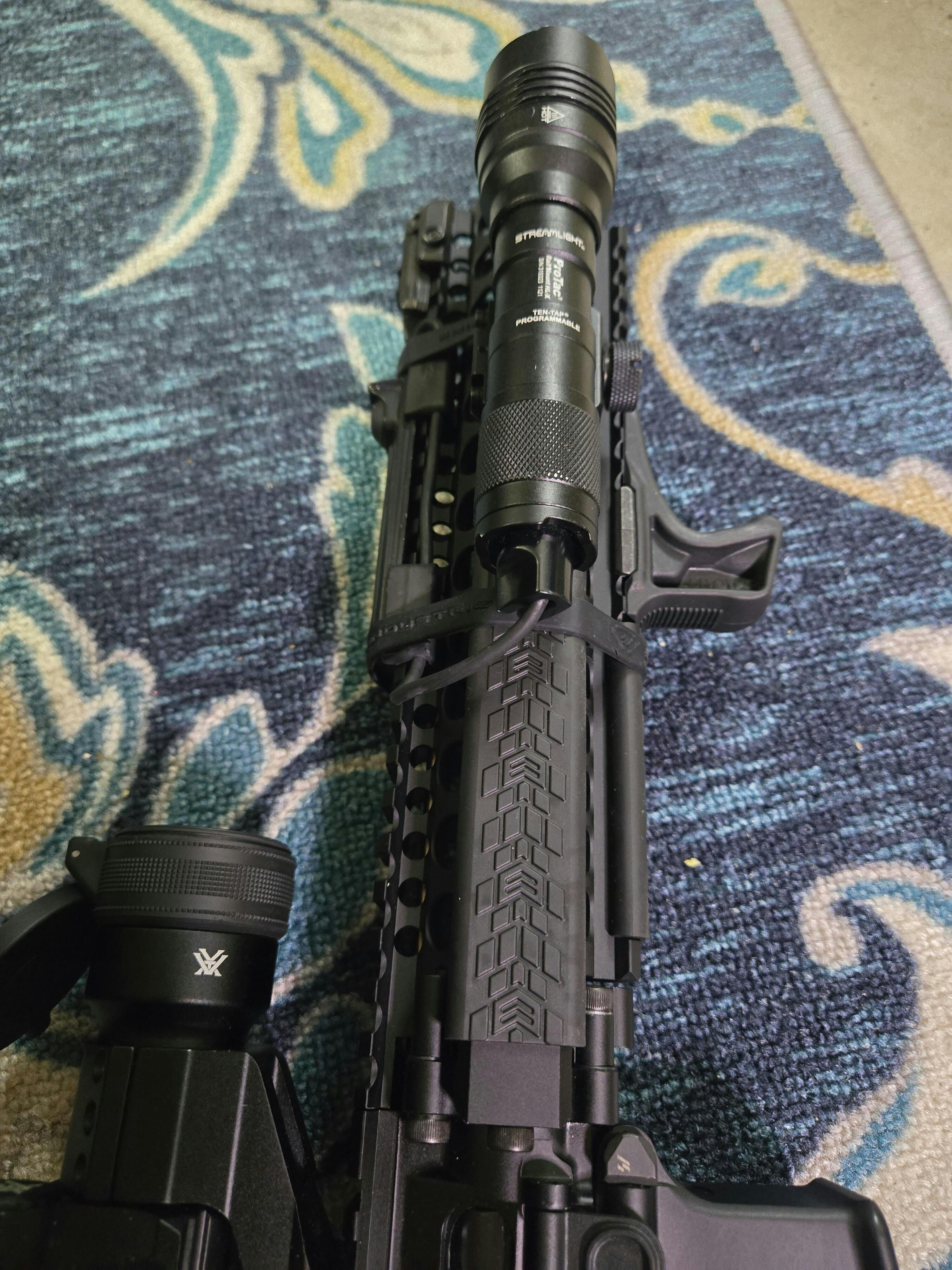 MK18 Handguard Free Float Quad Rail Two-pieces Design AR15 - Black, Co ...