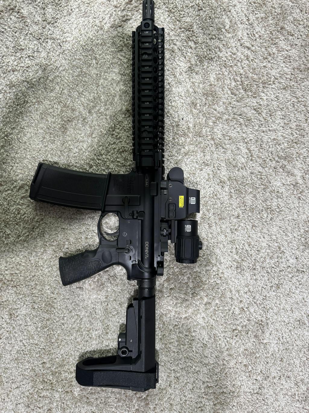 MK18 Handguard Free Float Quad Rail Two-pieces Design AR15 - Black, Co ...