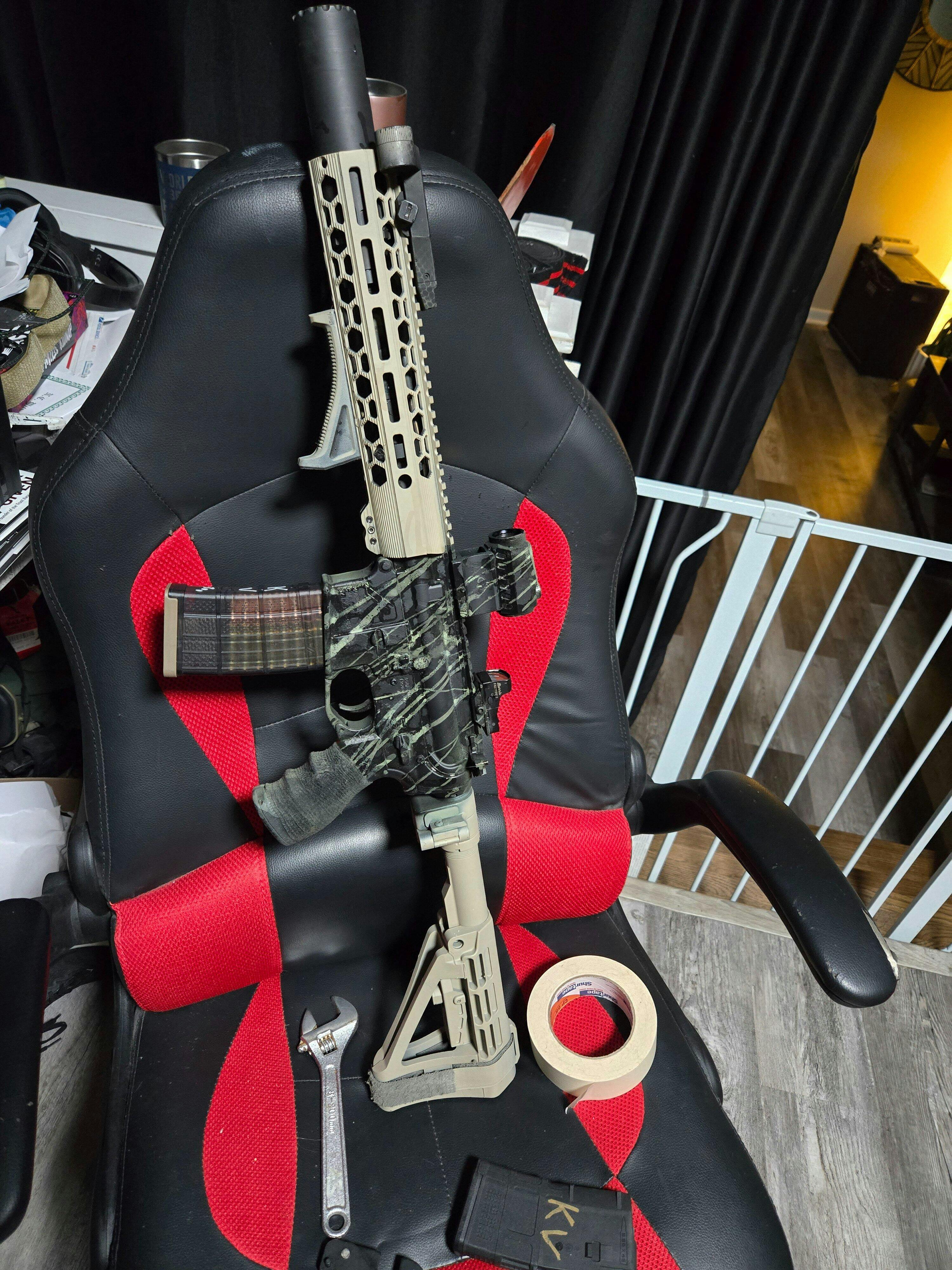 ohhunt® AR-15 Large Diameter 1.8" Free Float Handguard 7" 9" 10" 11" 12 ...