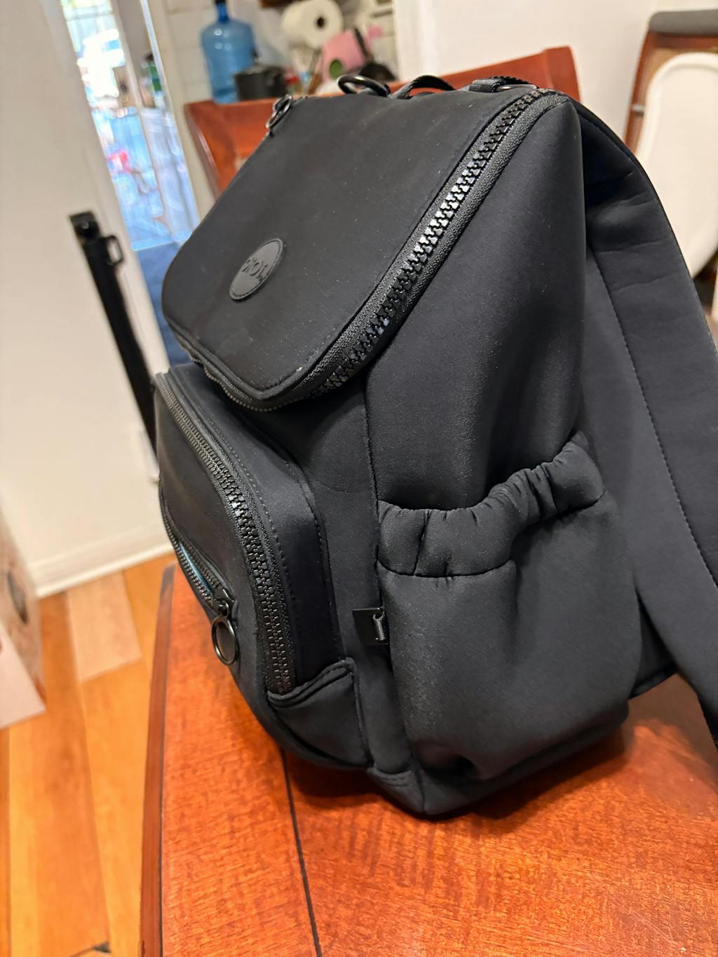 Mini Signature Backpack - Oat Vegan Leather — OiOi