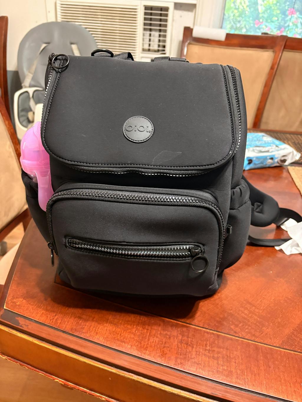 Mini Signature Backpack - Oat Vegan Leather — OiOi