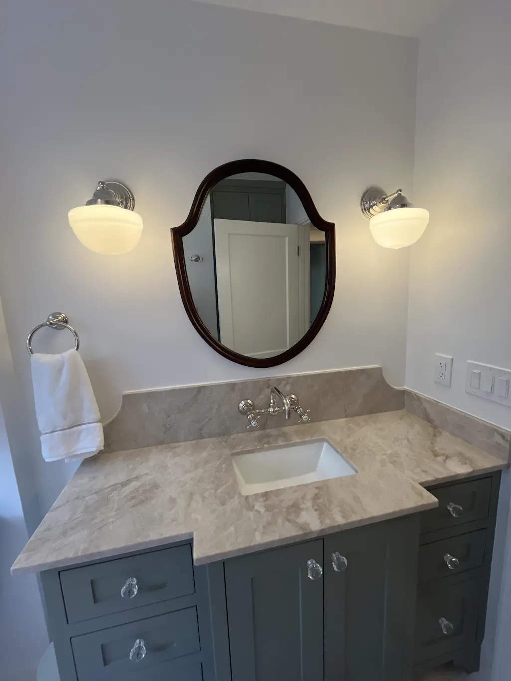 Ellicott (Opal) | Modern Chandelier – Olde Brick Lighting