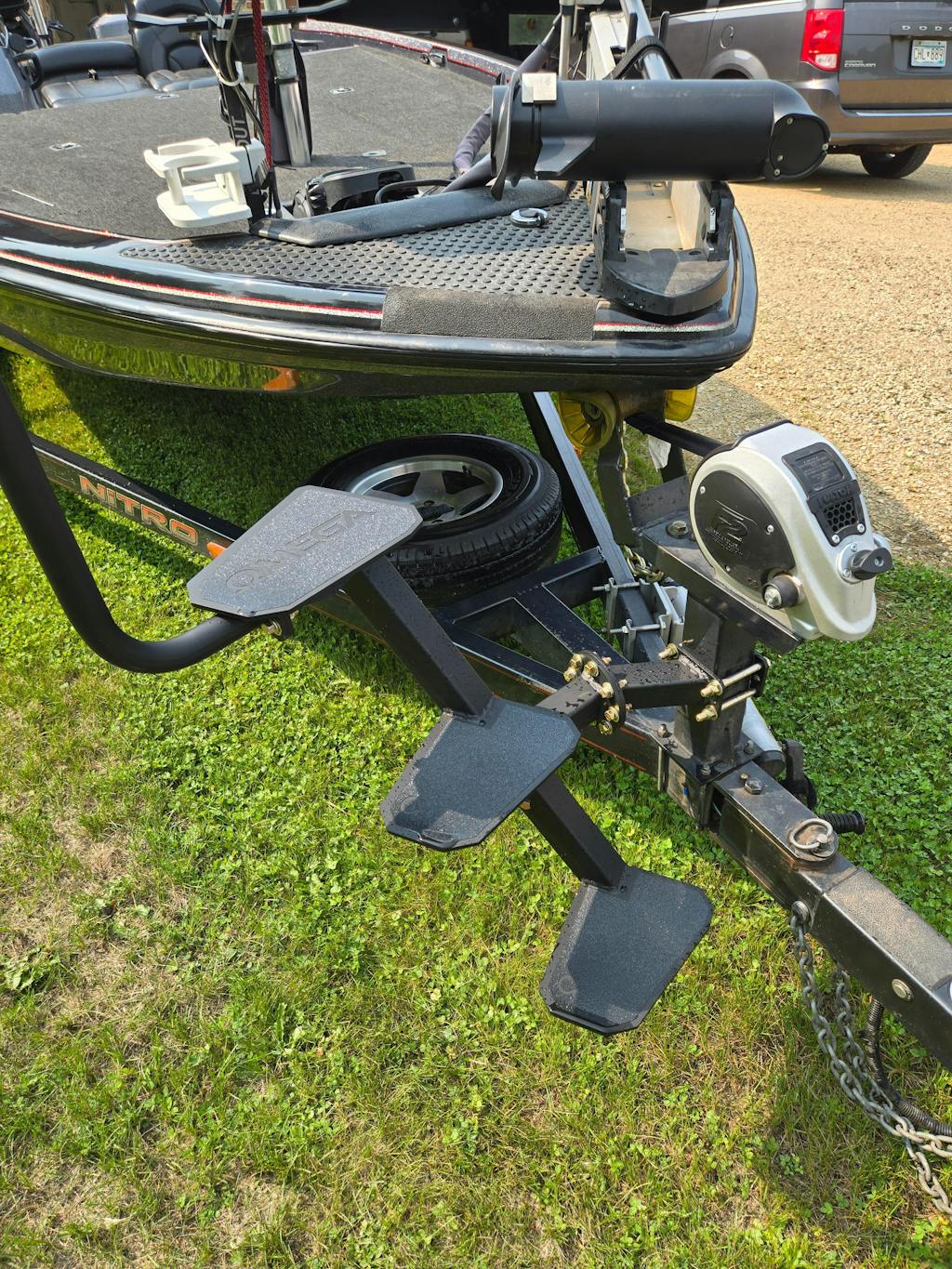 XL Winch Mount boat trailer steps – Omega Boat Step
