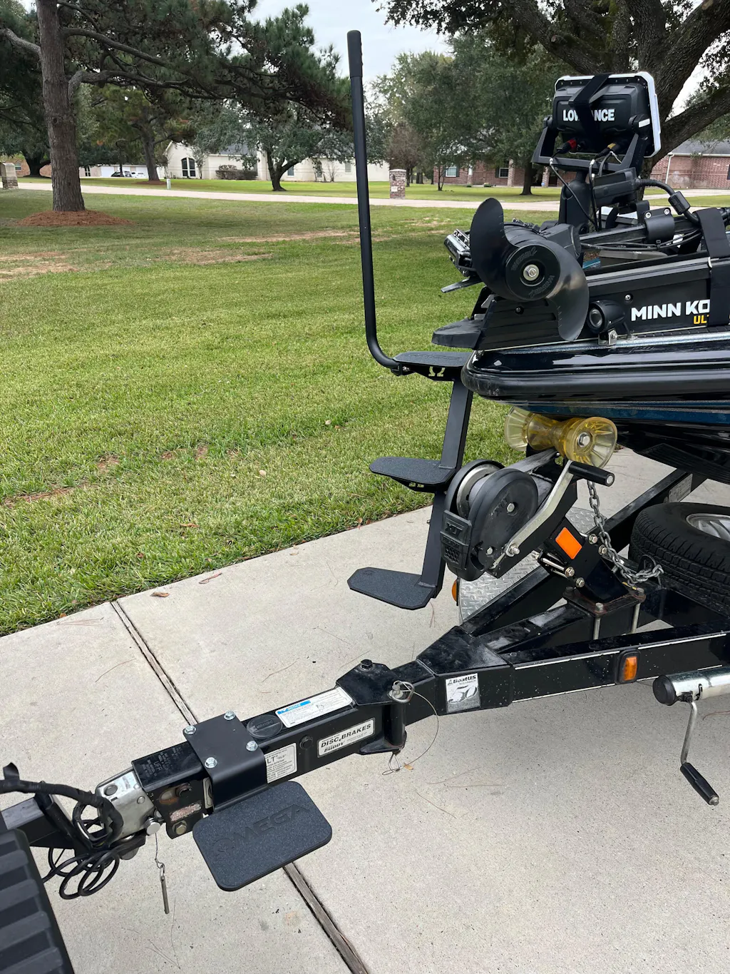 XL Winch-Mount Boat Trailer Step 450lb Rated, Omega Boat Trailer Step ...