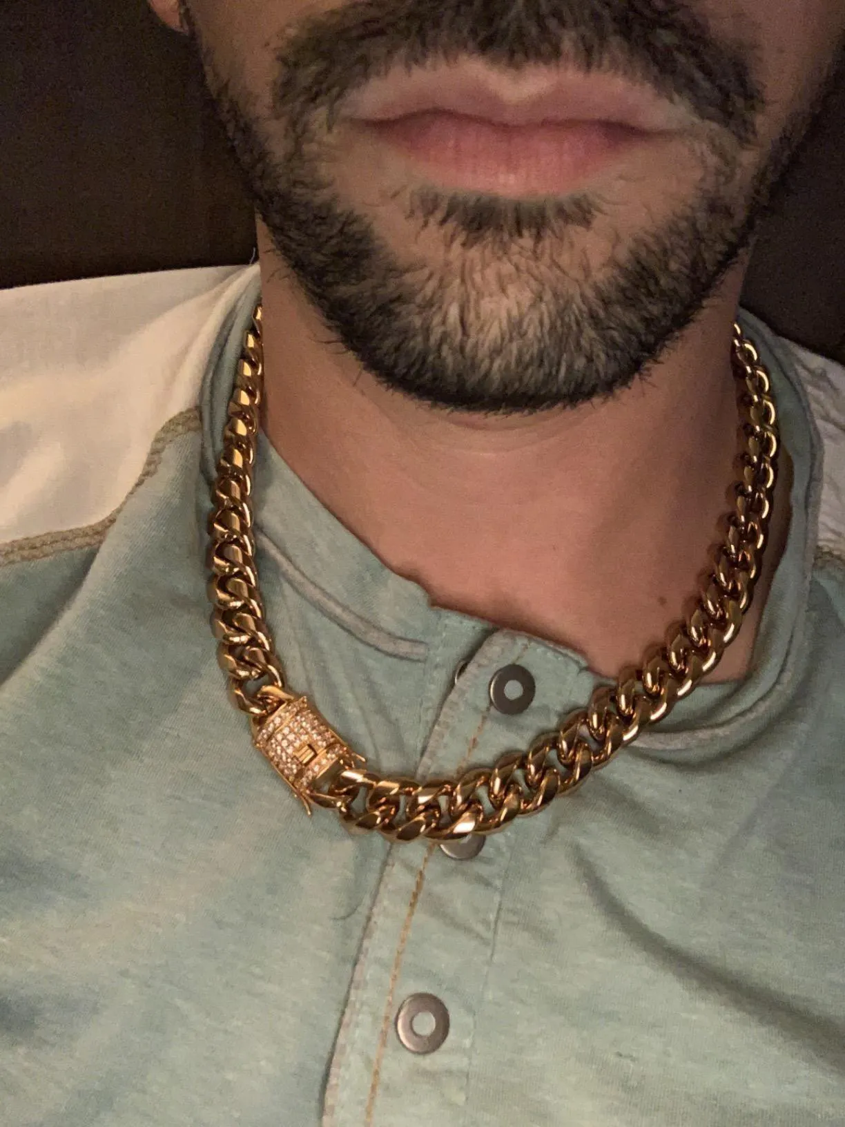 18K Gold Plated 10mm Cuban Link Chain Wholesale