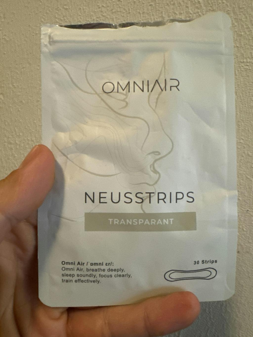 Transparante neusstrips om makkelijker te ademen | OMNIAIR®