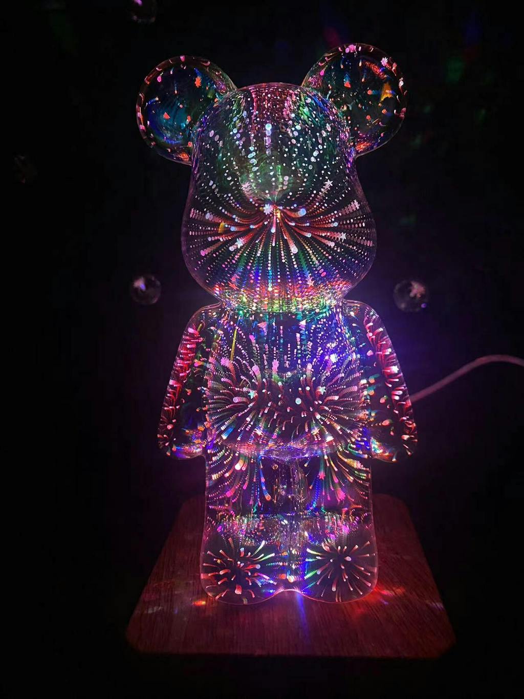 3D Firework Bear │ Best Colorful Decor Light – ZenPrive